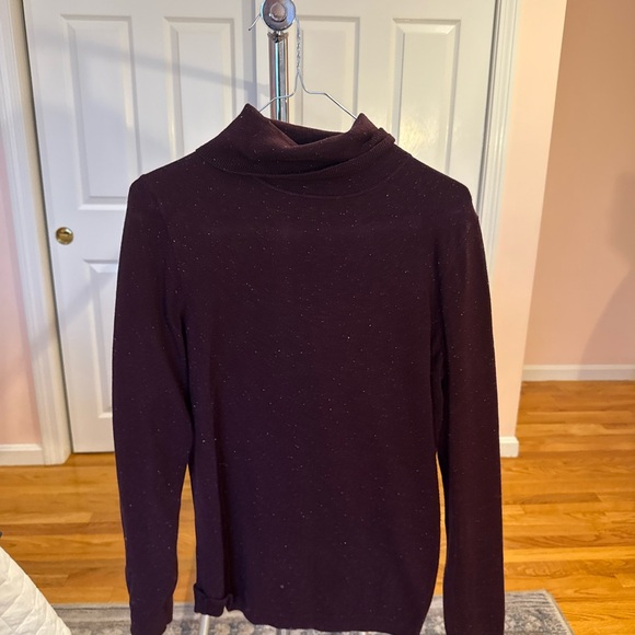 Talbots | Sweaters | Talbots Deep Burgundy Turtleneck Sweater | Poshmark